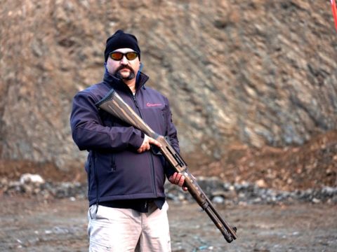 PANZER ARMS M4 WALNUT/DISRUPTIVE GRAY – SEMI-AUTOMATIC 12 GAUGE SHOTGUN ...
