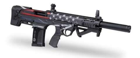 PANZER EGX500 12 GAUGE BULLPUP 18.5″ 5RD, DISTRESSED BLACK US FLAG ...
