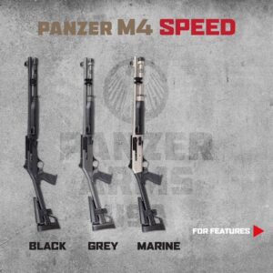 PANZER ARMS M4 SPEED (COMPETITION Style)-SKELETON STOCK - SEMI-AUTO 12 ...