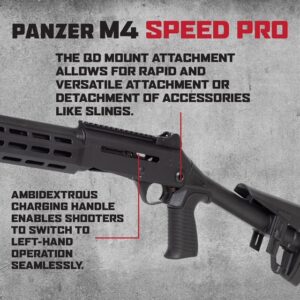 PANZER ARMS M4 SPEED PRO (COMPETITION Style)-SKELETON STOCK - SEMI-AUTO ...