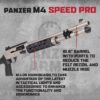 PANZER ARMS M4 SPEED PRO (COMPETITION Style)-SKELETON STOCK - SEMI-AUTO ...
