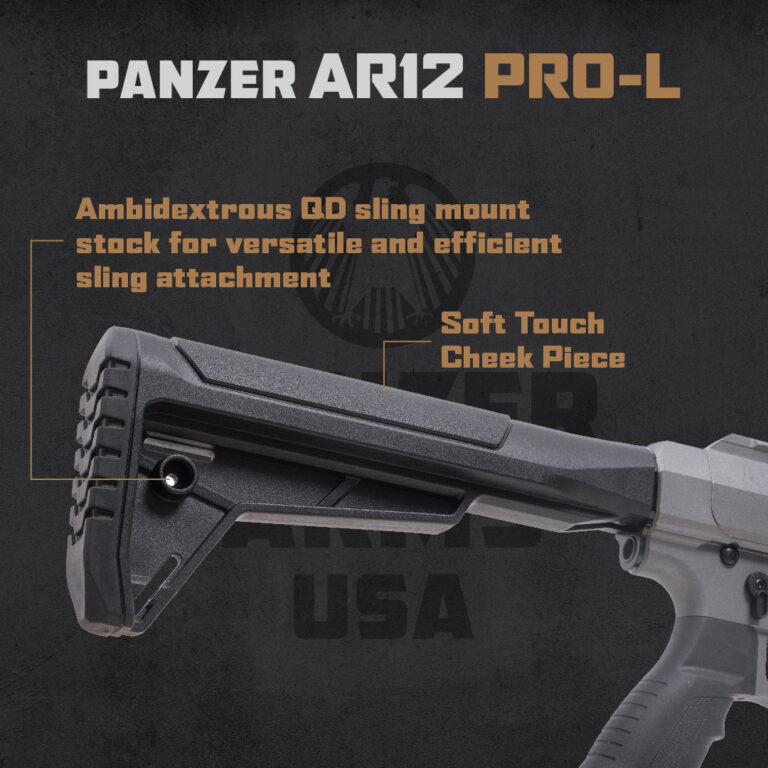 PANZER ARMS AR12 PRO-L (LONG Forend) Semi-Auto 12 Gauge | Panzer Arms USA
