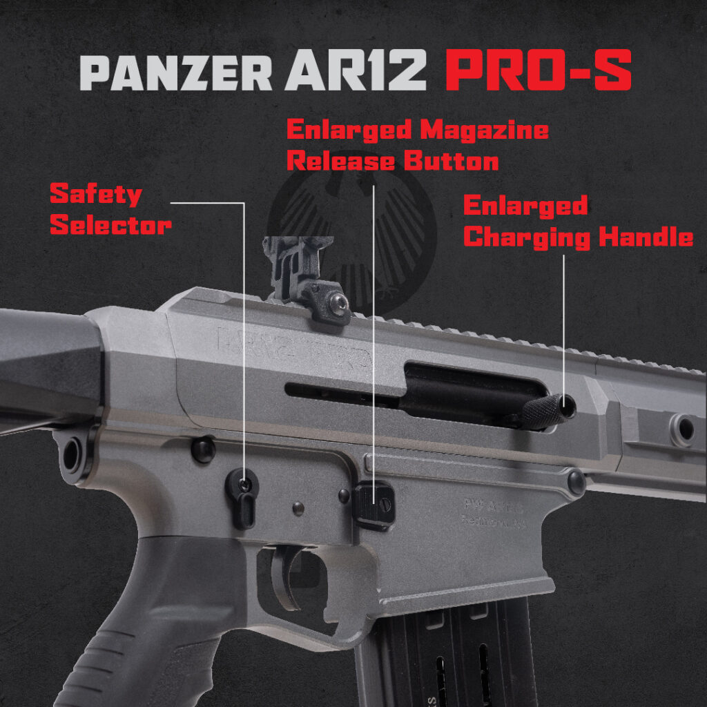 PANZER ARMS AR12 PRO-S (SHORT Forend) Semi-Auto 12 Gauge | Panzer Arms USA