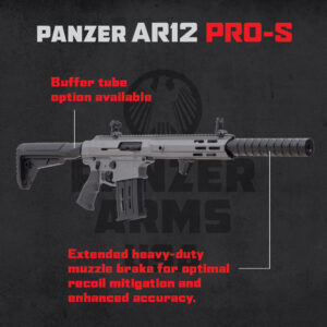 NEW!! PANZER ARMS AR12 PRO-S (SHORT Forend) Semi-Auto 12 Gauge in ...