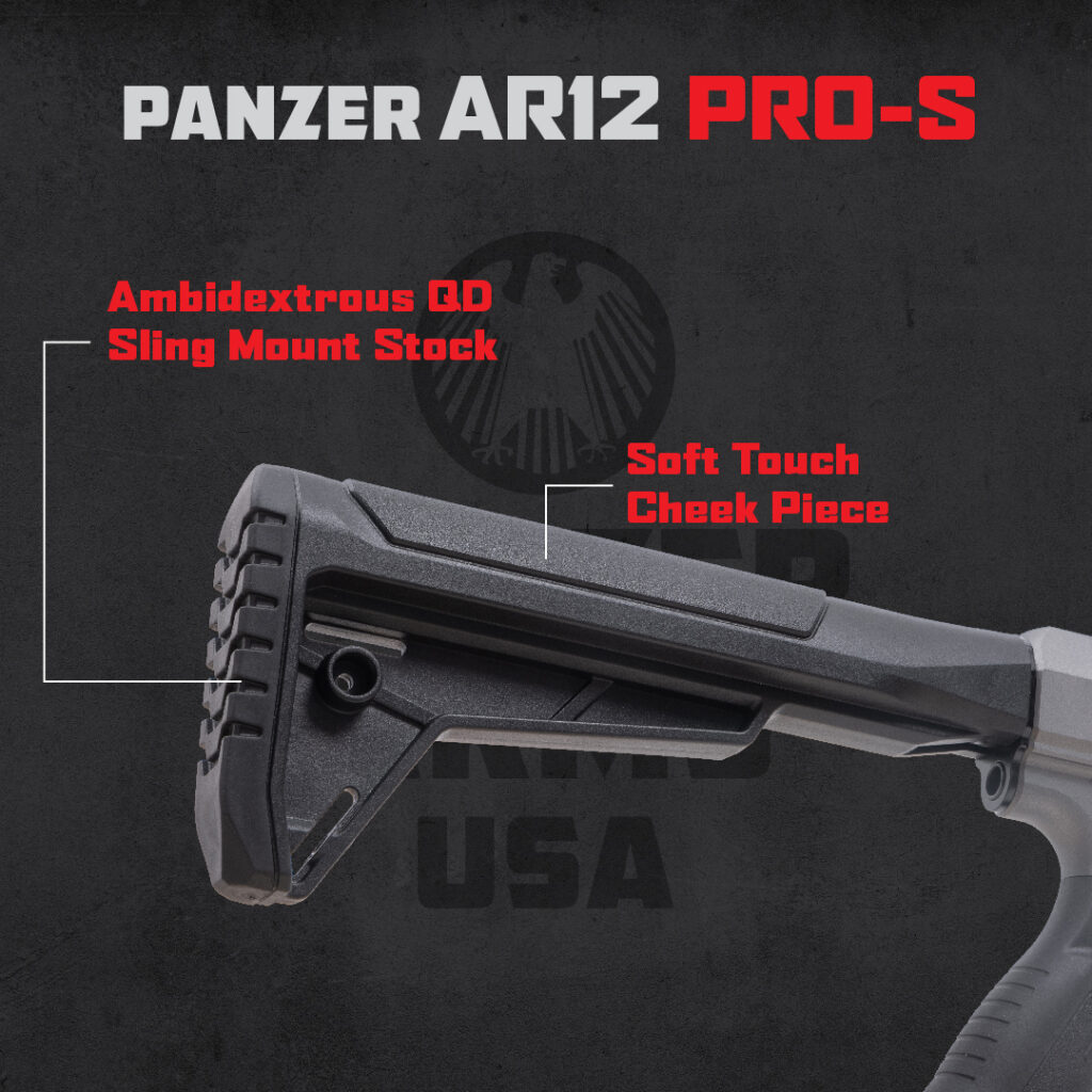 NEW!! PANZER ARMS AR12 PRO-S (SHORT Forend) Semi-Auto 12 Gauge in ...