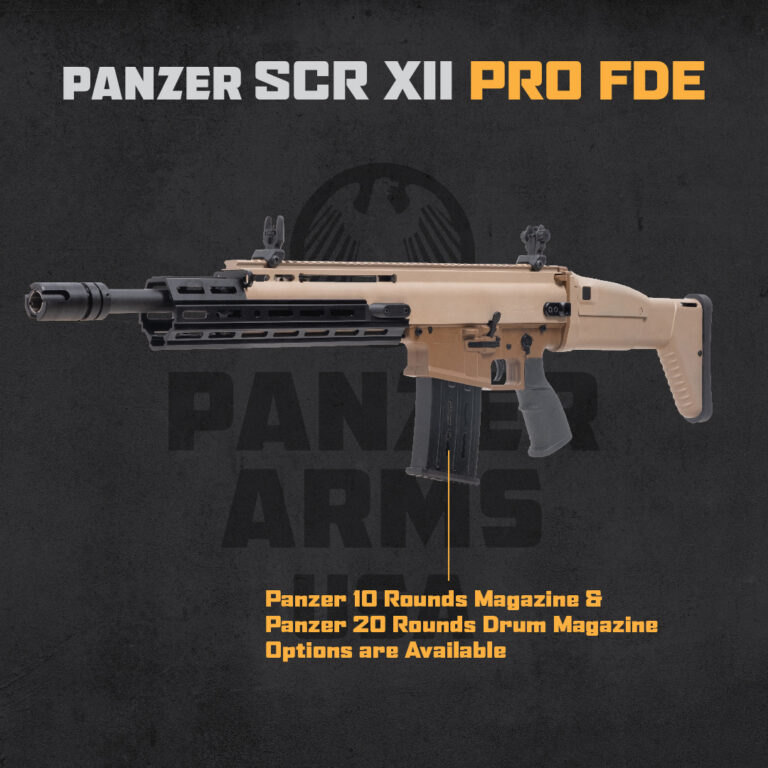 PANZER ARMS SCR XII PRO - FDE - SEMI-AUTO 12 GAUGE SHOTGUN - Panzer ...