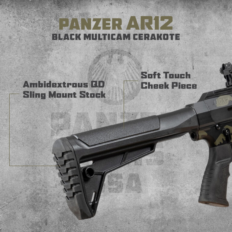 PANZER ARMS AR12 PRO-L (LONG Forend) Semi-Auto 12 Gauge | Panzer Arms USA