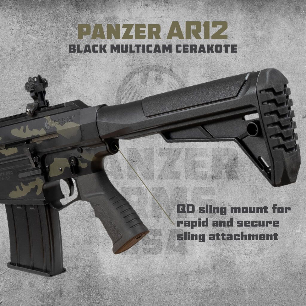 PANZER ARMS AR12 PRO-L (LONG Forend) Semi-Auto 12 Gauge | Panzer Arms USA