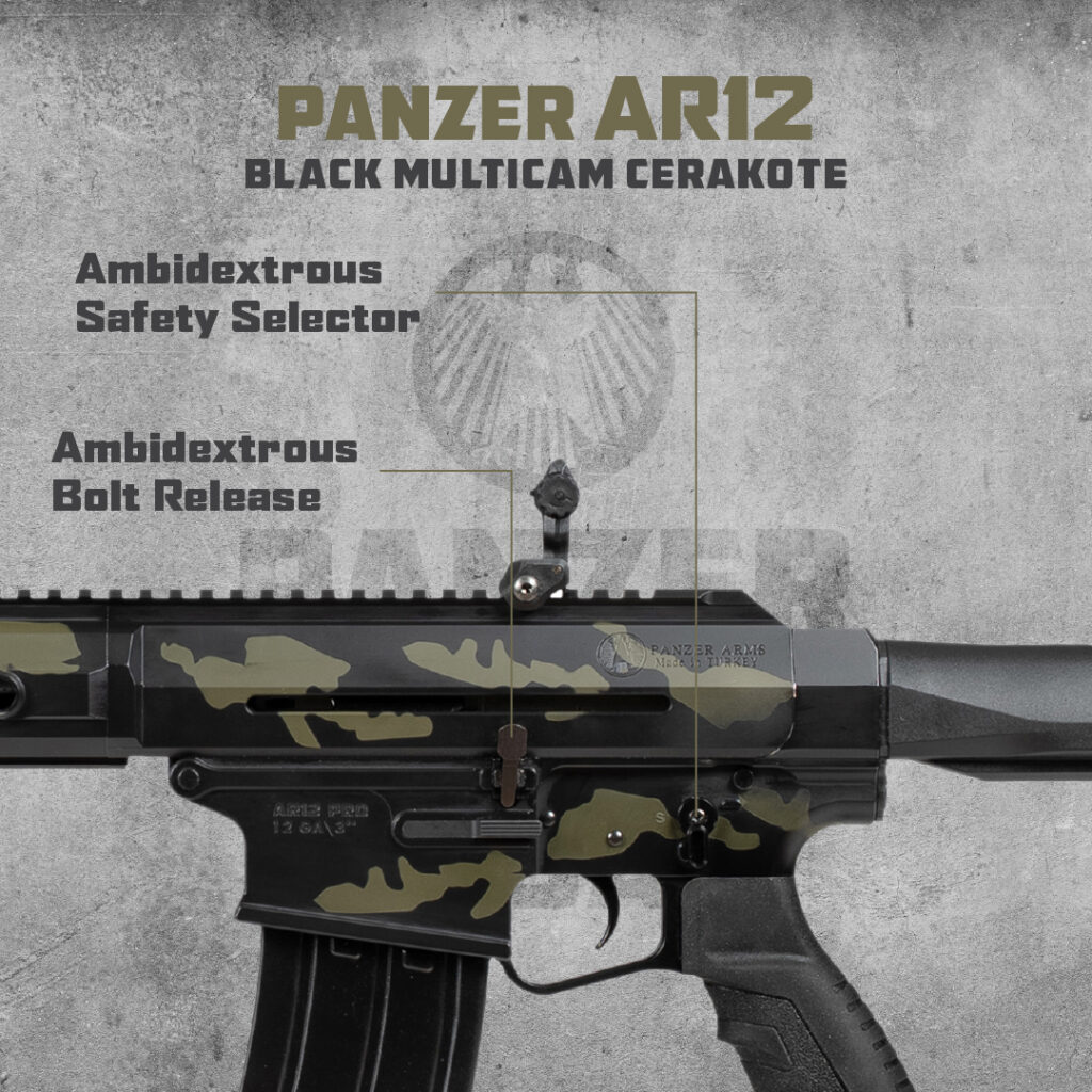 PANZER ARMS AR12 PRO-L (LONG Forend) Semi-Auto 12 Gauge | Panzer Arms USA