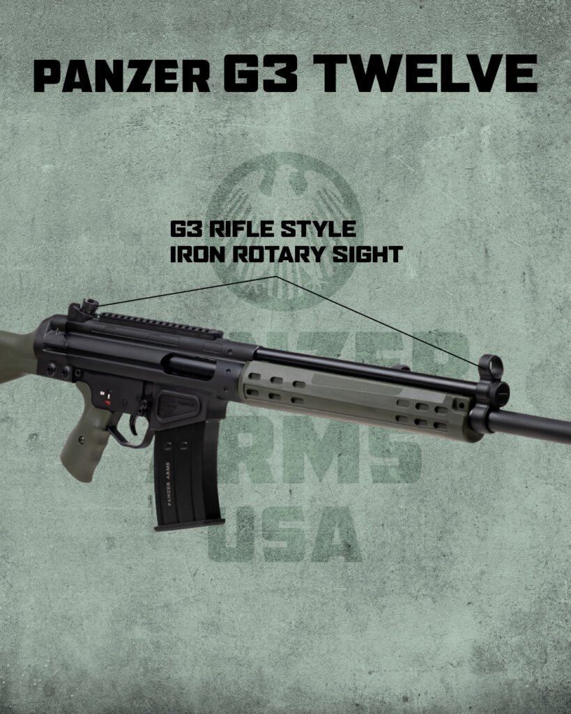 Panzer G3 12ga 18.5" 5rd Shotgun, OD/Black - Panzer Arms USA