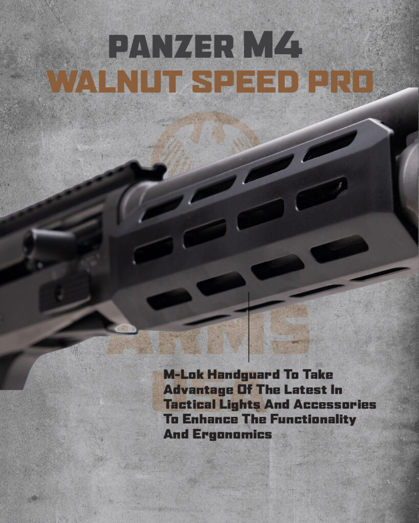 PANZER ARMS M4 SPEED PRO WALNUT- SEMI AUTOMATIC 12 GAUGE SHOTGUN ...